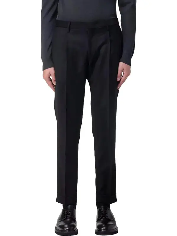 BRIGLIA 1949 Pleated Trousers - Black