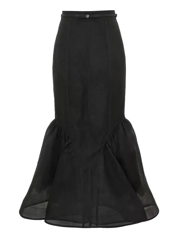 Zimmermann Hypnotic Panelled Midi Skirt - Black