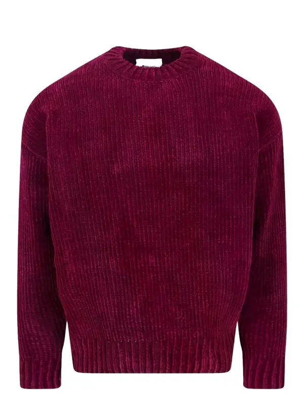 BONSAI Ribbed Knit Sweater - Red