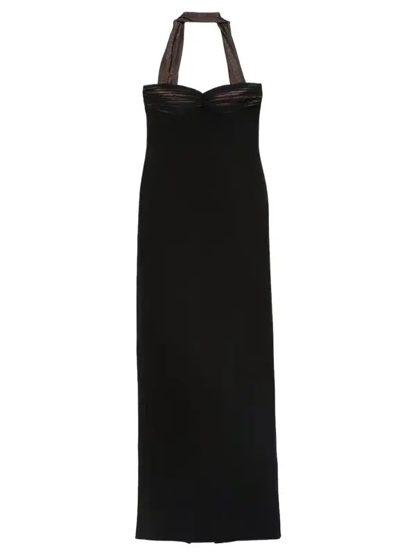 Retrofete Halterneck Gown - Black