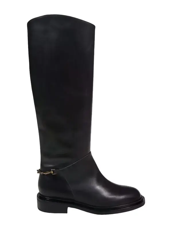 SERGIO LEVANTESI Chain-leather Boots - Black