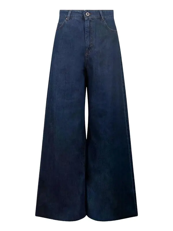 Max Mara Laser-cut Jeans - Blue