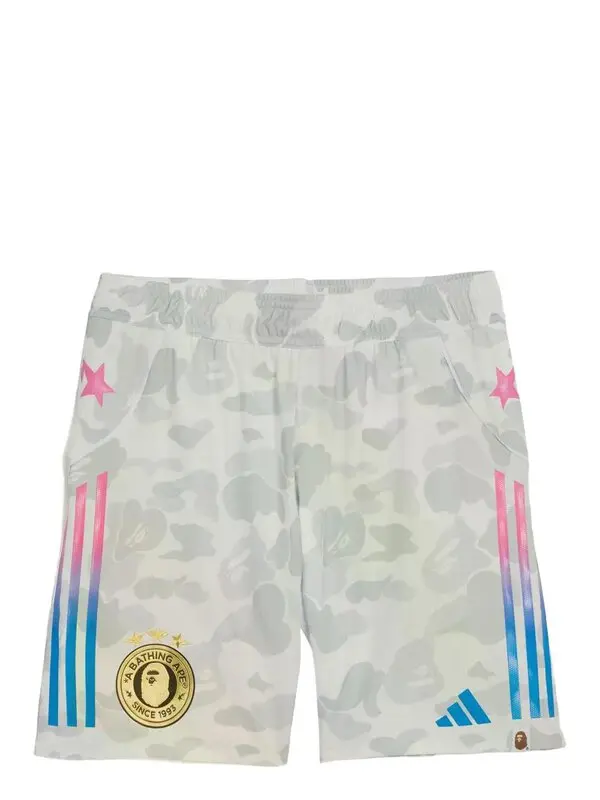 Adidas Camouflage Print Football Shorts - Grey