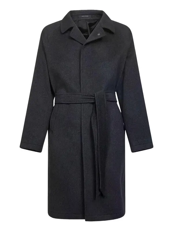 Tagliatore Belted Coat - Grey