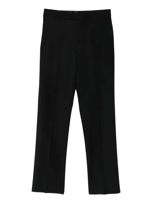 LARDINI Virgin Wool Trousers - Black