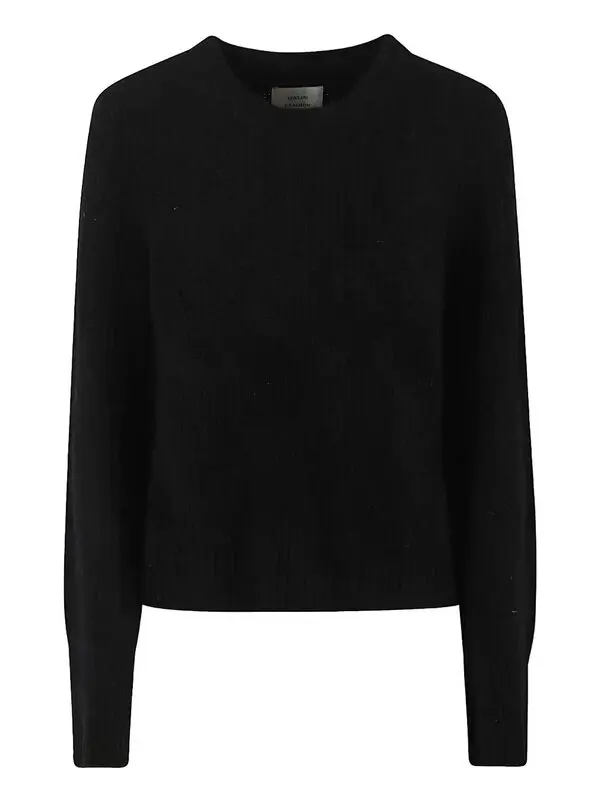 LOULOU Ribbed Cashmere Sweater - Black