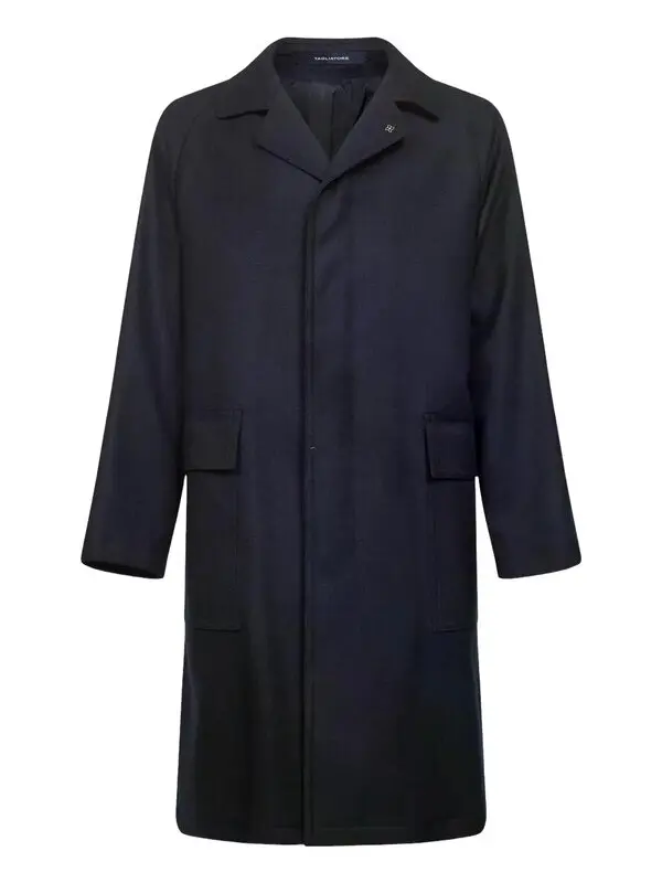 Tagliatore Flap-pocket Coat - Blue