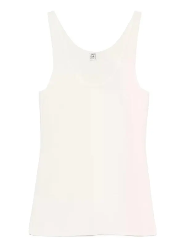 TOTEME Compact-knit Tank Top - White