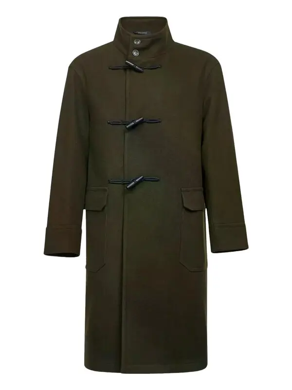 Tagliatore Toggle-fastening Coat - Green