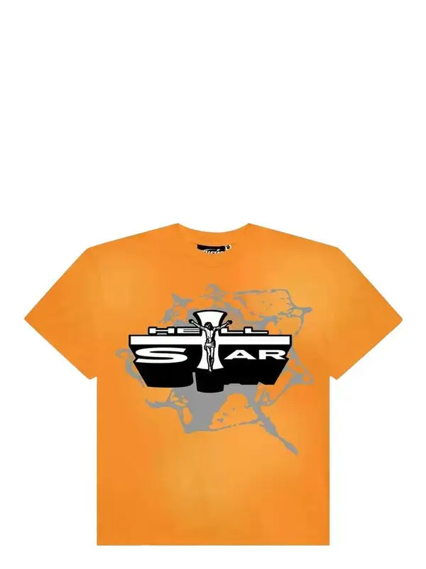 HELLSTAR Emblem T-shirt - Orange