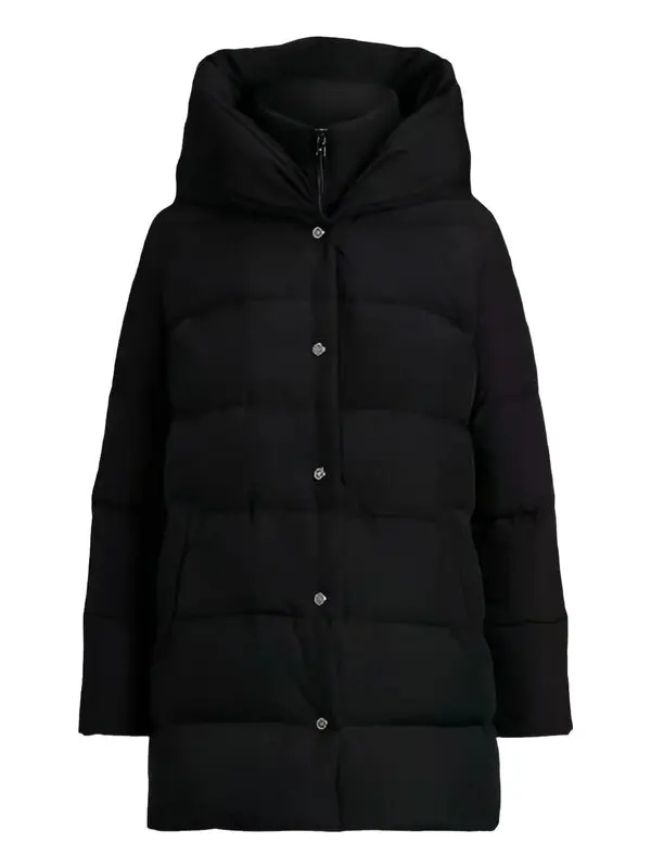Ralph Lauren Hooded Press-stud Fastening Coat - Black