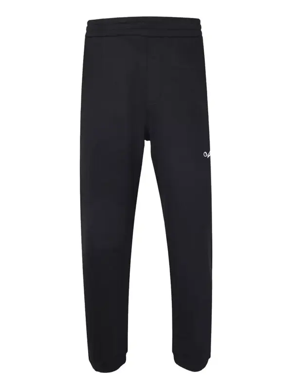 MSGM Fleece Tranck Pants - Black