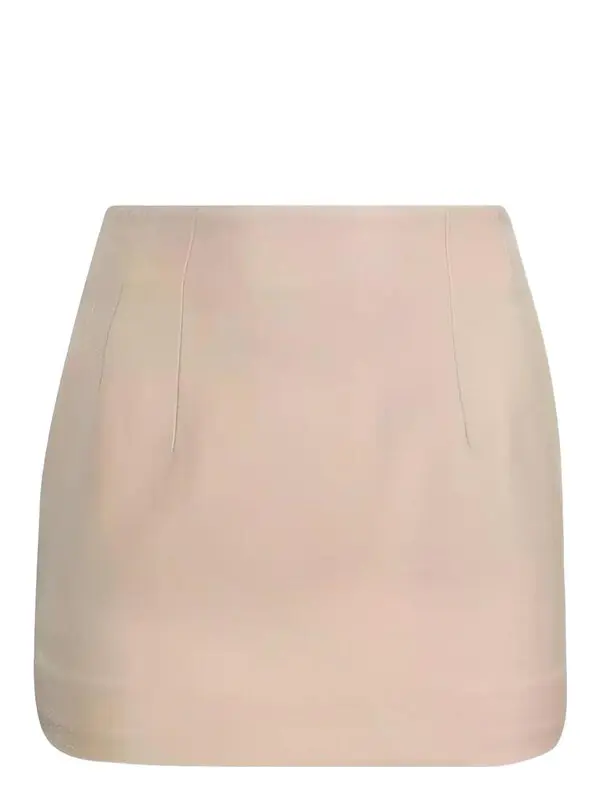 Wardrobe.NYC Contour Mini Skirt - Neutrals