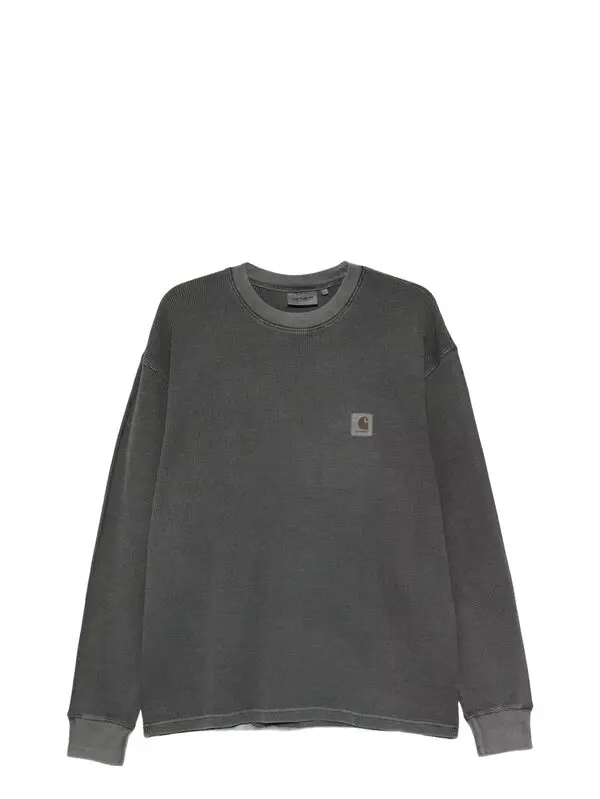 Carhartt Work In Progress Logo-patch Long-sleeve T-shirt - Black
