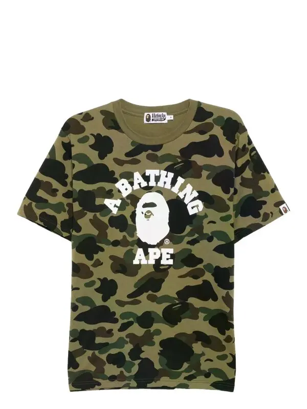 A BATHING APE Logo Printed T-shirt - Green