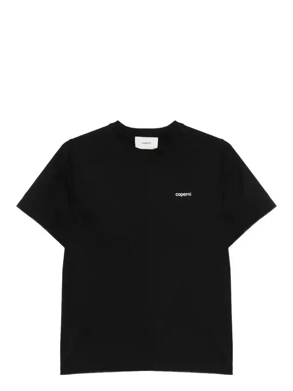 Coperni Logo-print Short-sleeve T-shirt - Black