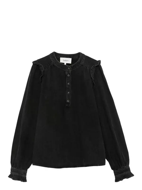 Ba&sh Mio Ruffled Blouse - Black