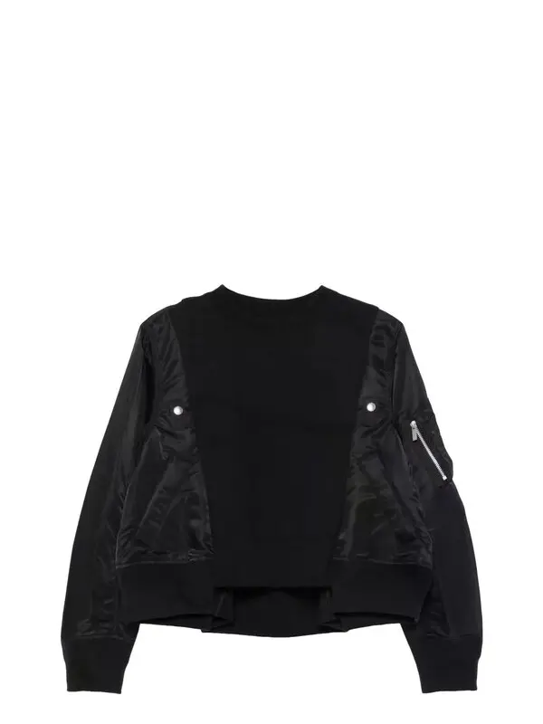 Sacai Paneled Sweatshirt - Black