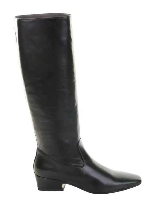 LORENA PAGGI Square Toe Boots - Black