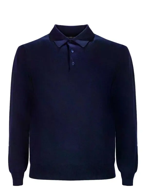 CRUCIANI Button-fastening Polo Shirt - Blue
