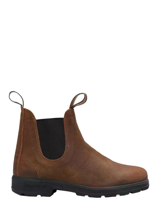 Blundstone Suede Chelsea Boots - Brown