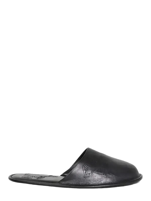 Enfants Riches Déprimés Hotel Leather Mules - Black