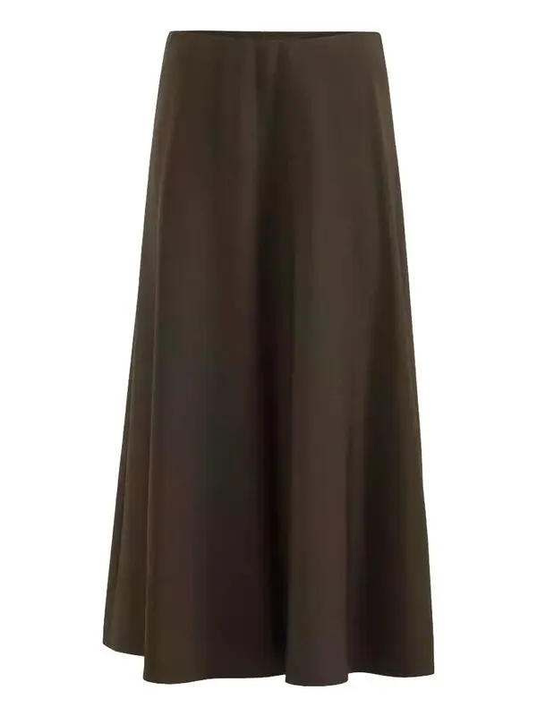 Brunello Cucinelli A-line Midi Skirt - Brown