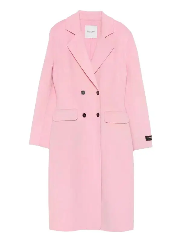 ERMANNO FIRENZE Double-breasted Coat - Pink