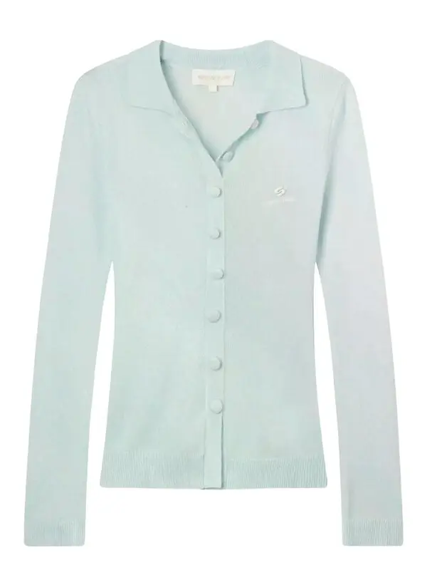 SHUSHU/TONG Buttoned Collared Cardigan - Blue
