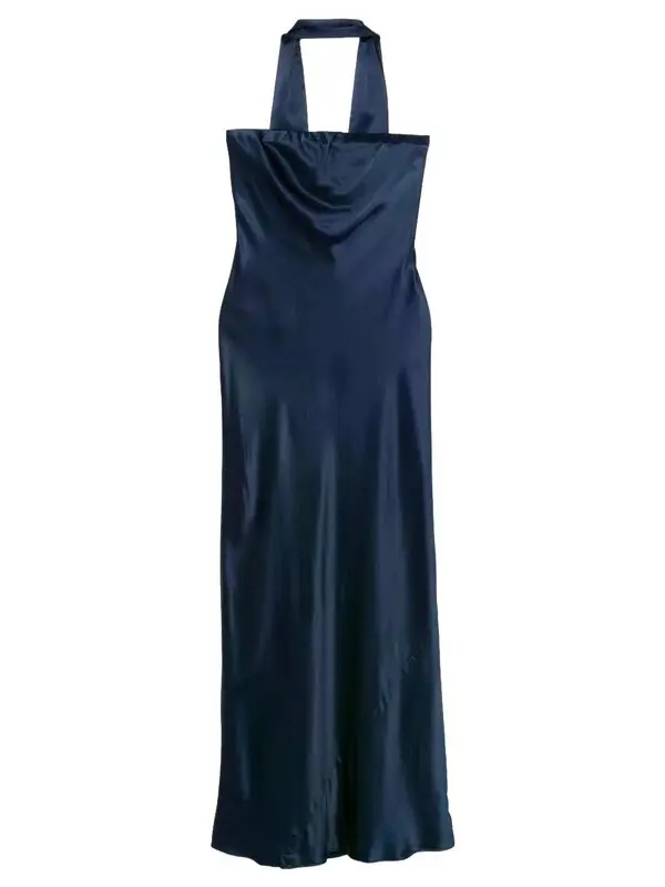 REFORMATION Oren Strapless Dress - Blue