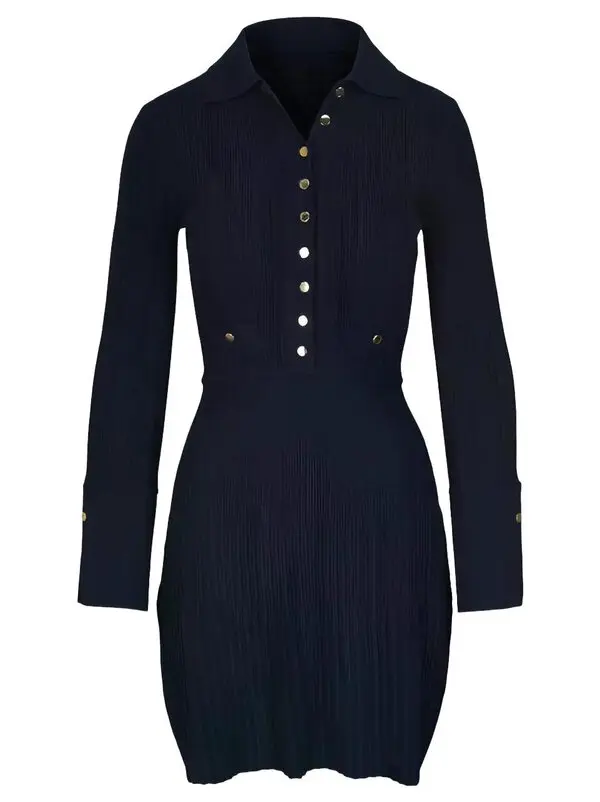 Veronica Beard Lauper Knit Midi Dress - Blue