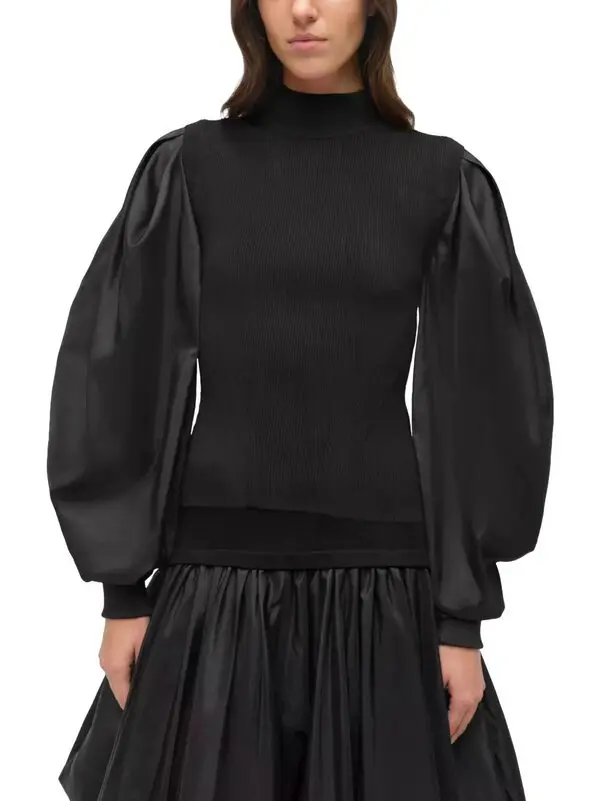 Simkhai Jackie Long-sleeve Blouse - Black
