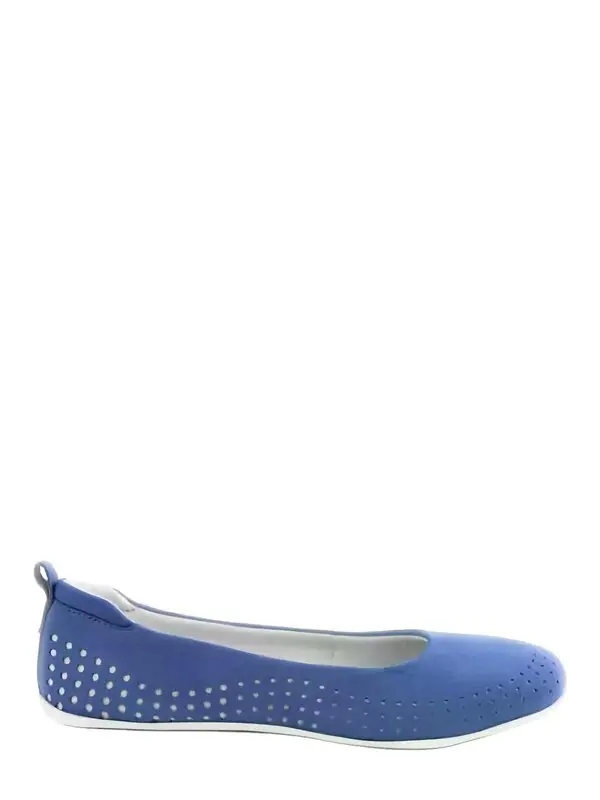 Clarks Step Allena Sea Perforated Mules - Blue