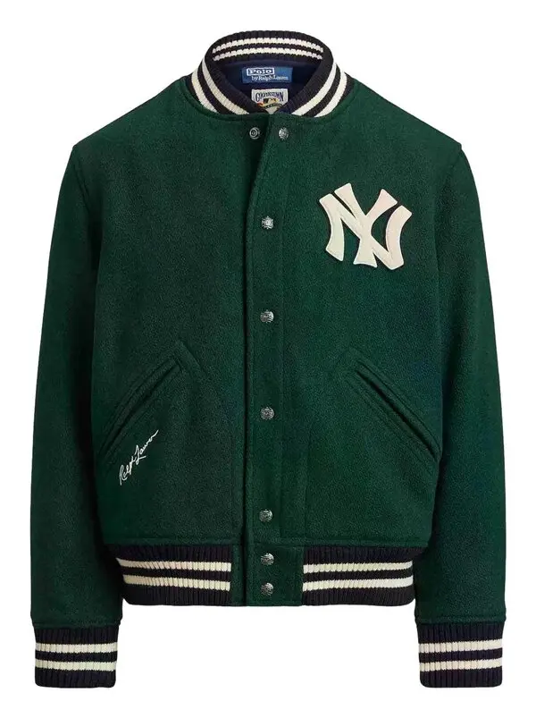 Polo Ralph Lauren Xyankees Striped-hem Jacket - Green