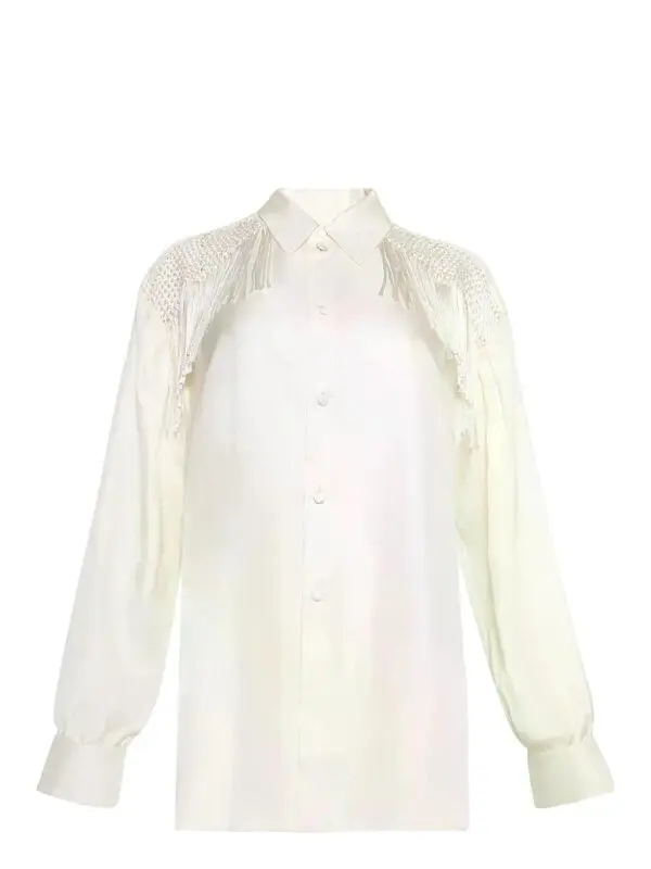 DIOTIMA Epaulette-fringed Shirt - Neutrals