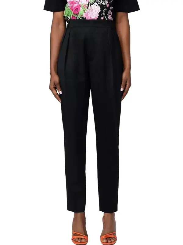 Moschino Pleated Trousers - Black