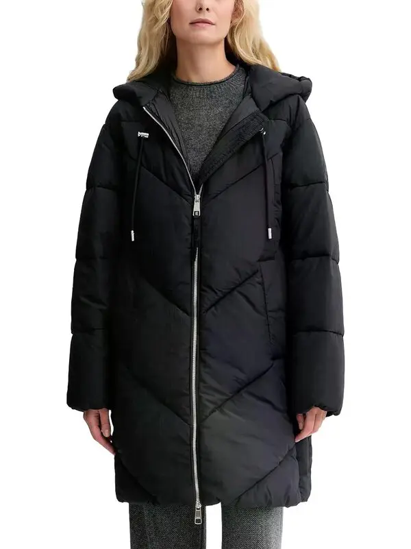 BOSS Padded Jacket With Hood - Black