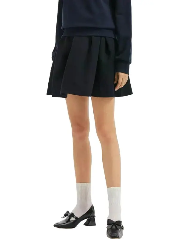 SHUSHU/TONG Pleated Mini Skirt - Blue