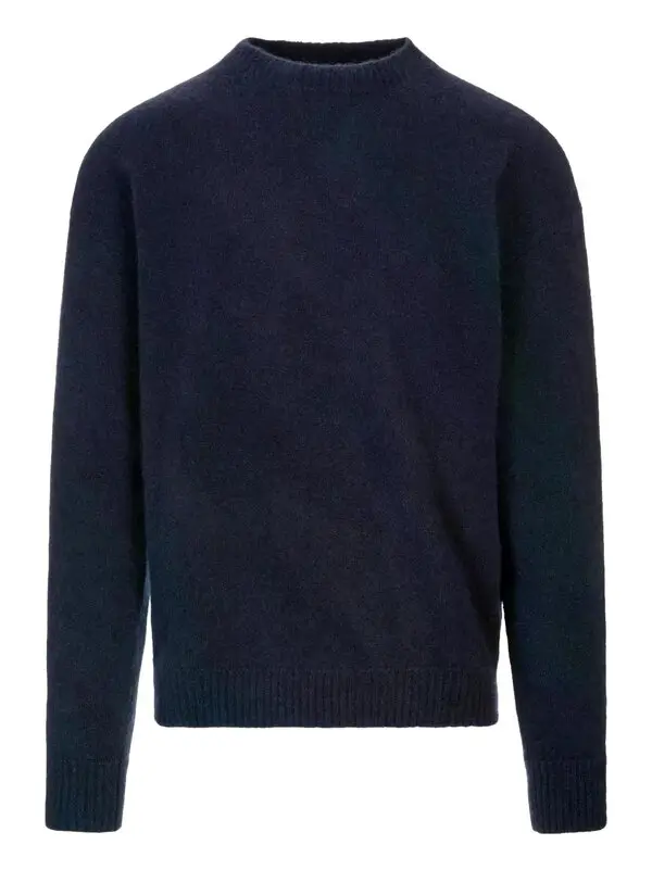 LANEUS Crew-neck Sweater - Blue