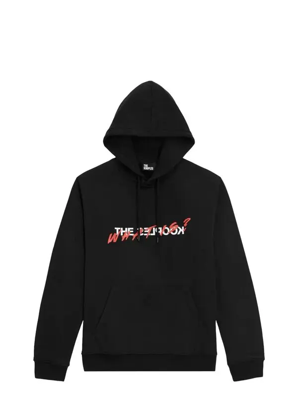The Kooples Graphic-print Cotton Hoodie - Black