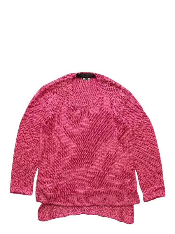 Comme Des Garçons Crew-neck Long-sleeve Sweater - Pink