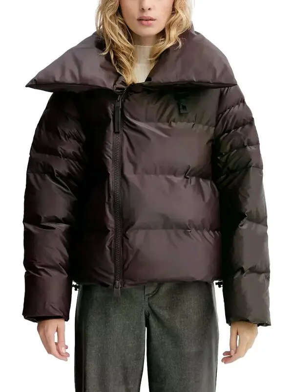 Rains Alta Vision Puffer Jacket - Brown