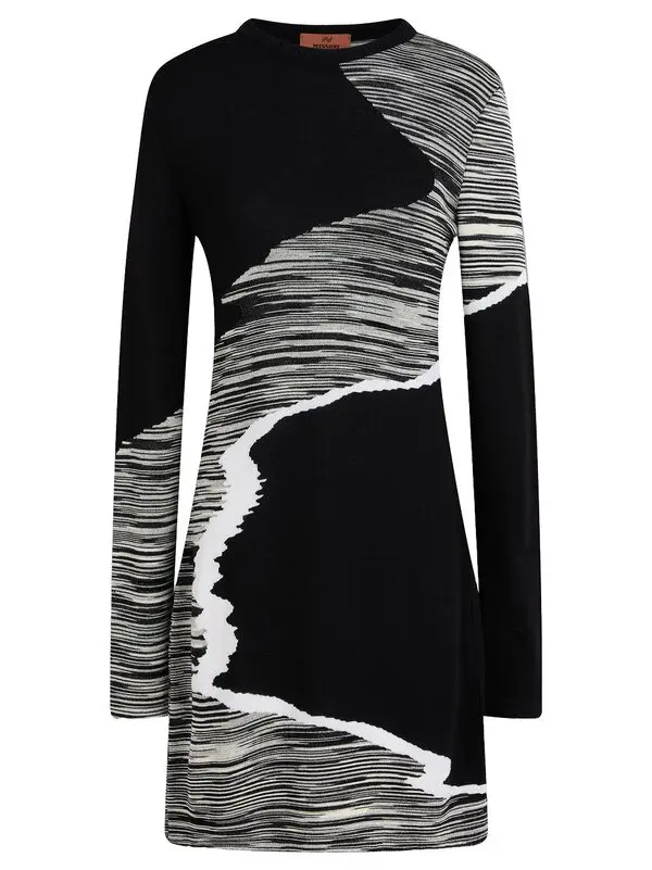 Missoni Spacedyed Wool Mini Dress - Black