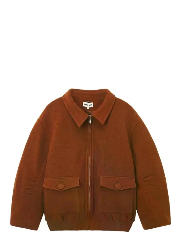 SHUSHU/TONG Button Pocket Jacket - Brown