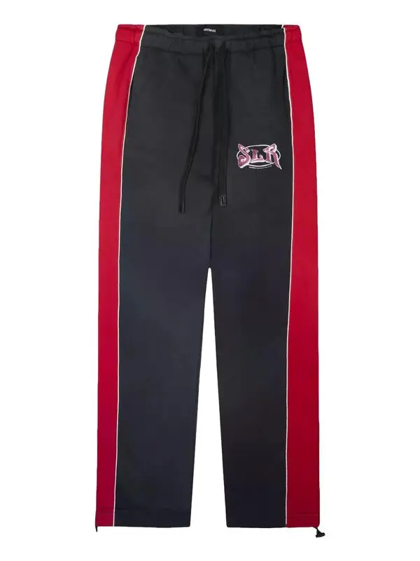 NAHMIAS Striped Wide Sweatpants - Black