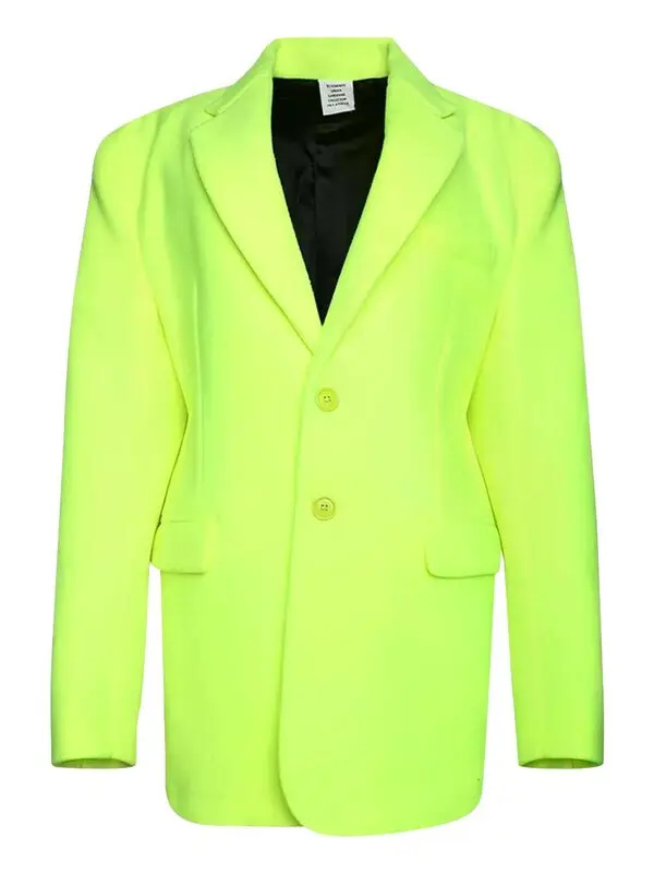 Vetements Long-sleeve Blazer - Yellow