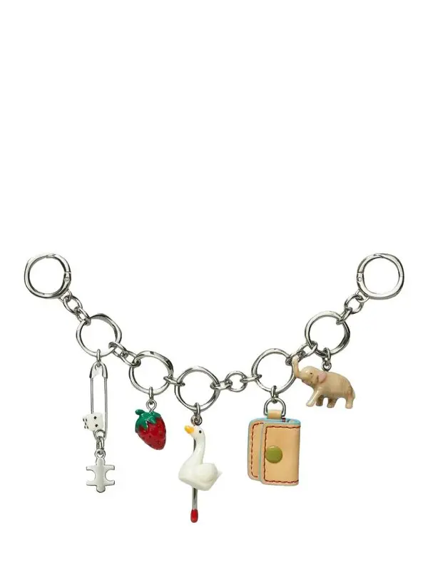 Tory Burch Multi-charm Keyring - Silver