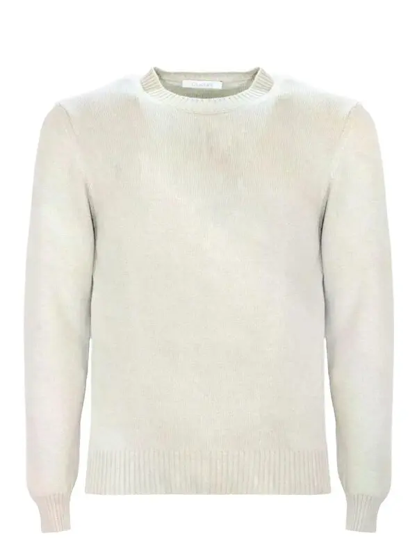 CRUCIANI Crew-neck Cashmere Sweater - Neutrals