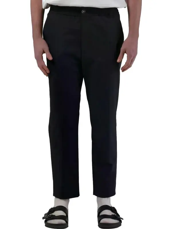 BONSAI Button Elasticated Trousers - Black