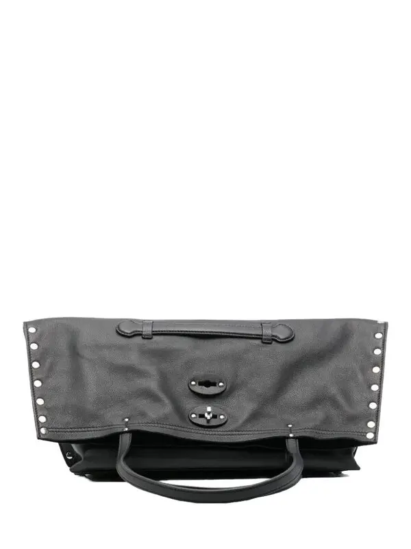 ZANELLATO Foldover Tote Bag - Black